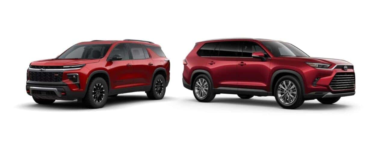 2025 Chevrolet Traverse Vs 2025 Toyota Grand Highlander Images