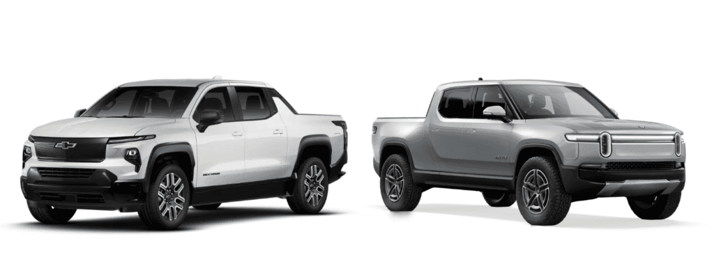 2025 Chevy Silverado EV vs 2025 Rivian R1T