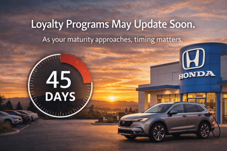 Honda Loyalty - Fisher Honda Dealership