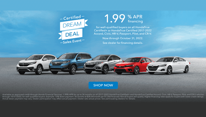 Current Honda Certified Pre-Owned Offers at Honda of Lincoln