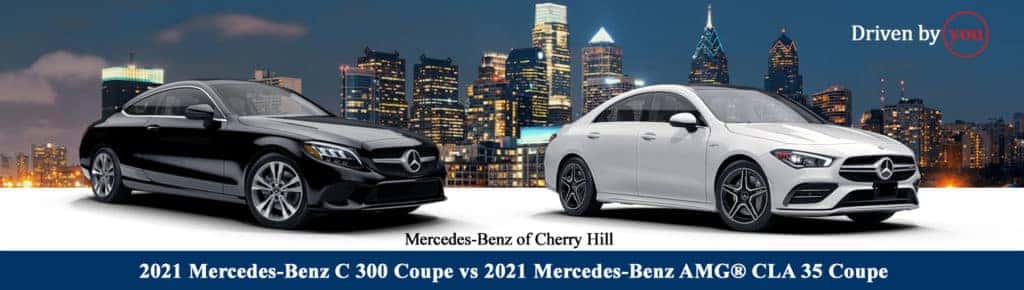 2021 Mercedes-Benz C 300 Coupe VS 2021 Mercedes-Benz AMG CLA 35 Coupe ...