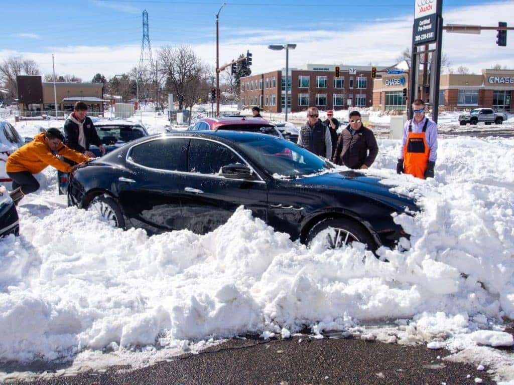 Snowmageddon 2021: Prestige Imports digs out