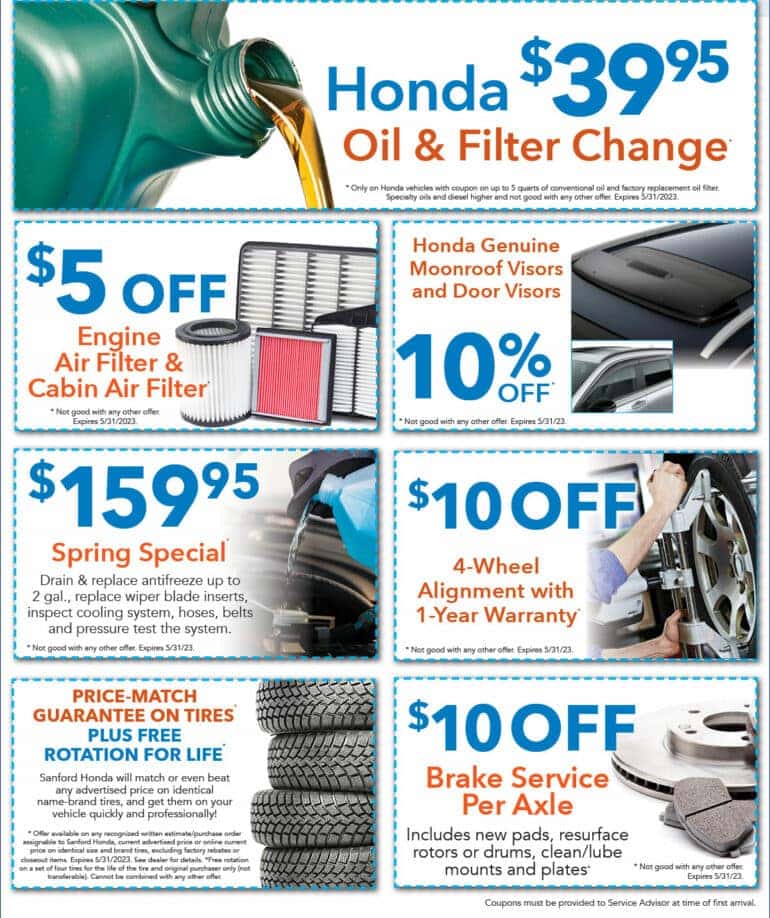 Auto Service Specials Fayetteville | Sanford Honda
