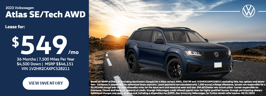 New Volkswagen Specials | University Volkswagen