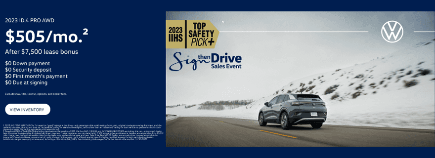 New Volkswagen Specials | University Volkswagen