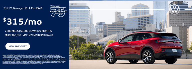 New Volkswagen Specials | University Volkswagen