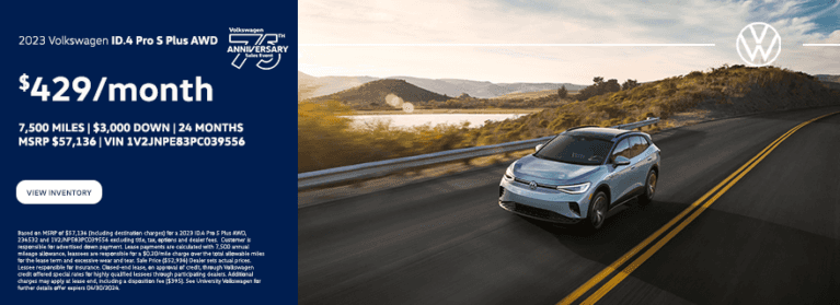 New Volkswagen Specials | University Volkswagen