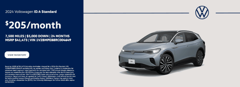 New Volkswagen Specials | University Volkswagen
