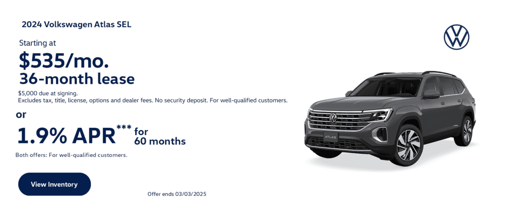 New Volkswagen Specials in Seattle, WA – Shop Deals