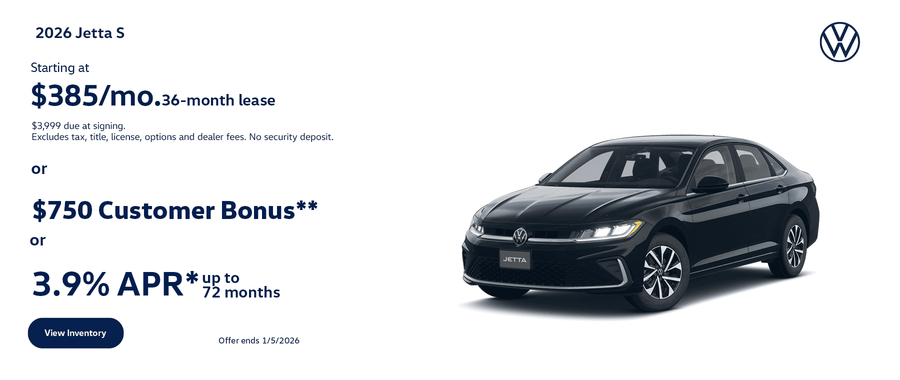 New Volkswagen Specials in Seattle, WA – Shop Deals